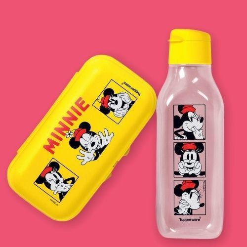 Tupperware Minnie Kit Eco Garrafa 1 Litro e Snack Grande - Garrafa ...