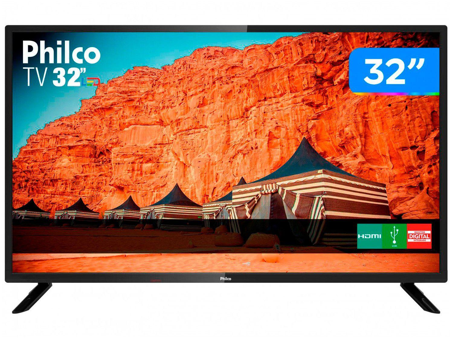 TV D-LED 32” Philco PTV32F10D 2 HDMI 1 USB - TVs - Magazine Luiza
