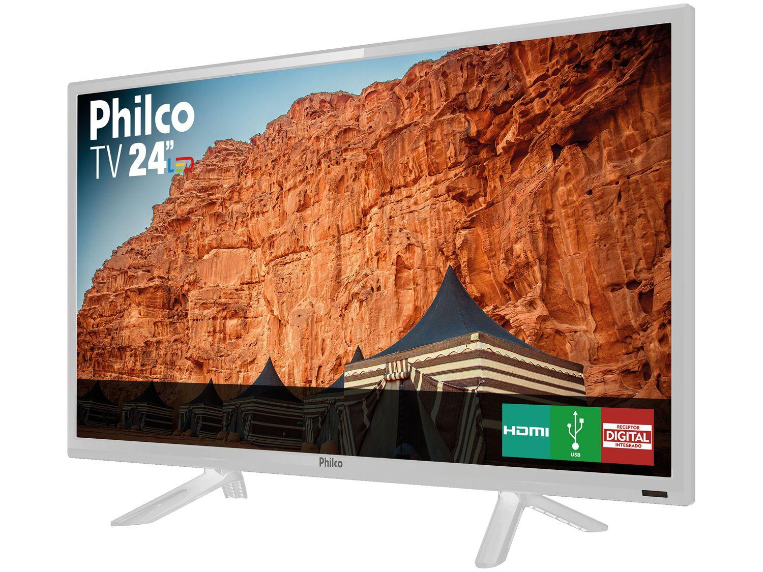 TV HD D-LED 24” Philco PTV24C10DB - 2 HDMI 1 USB - TVs - Magazine Luiza