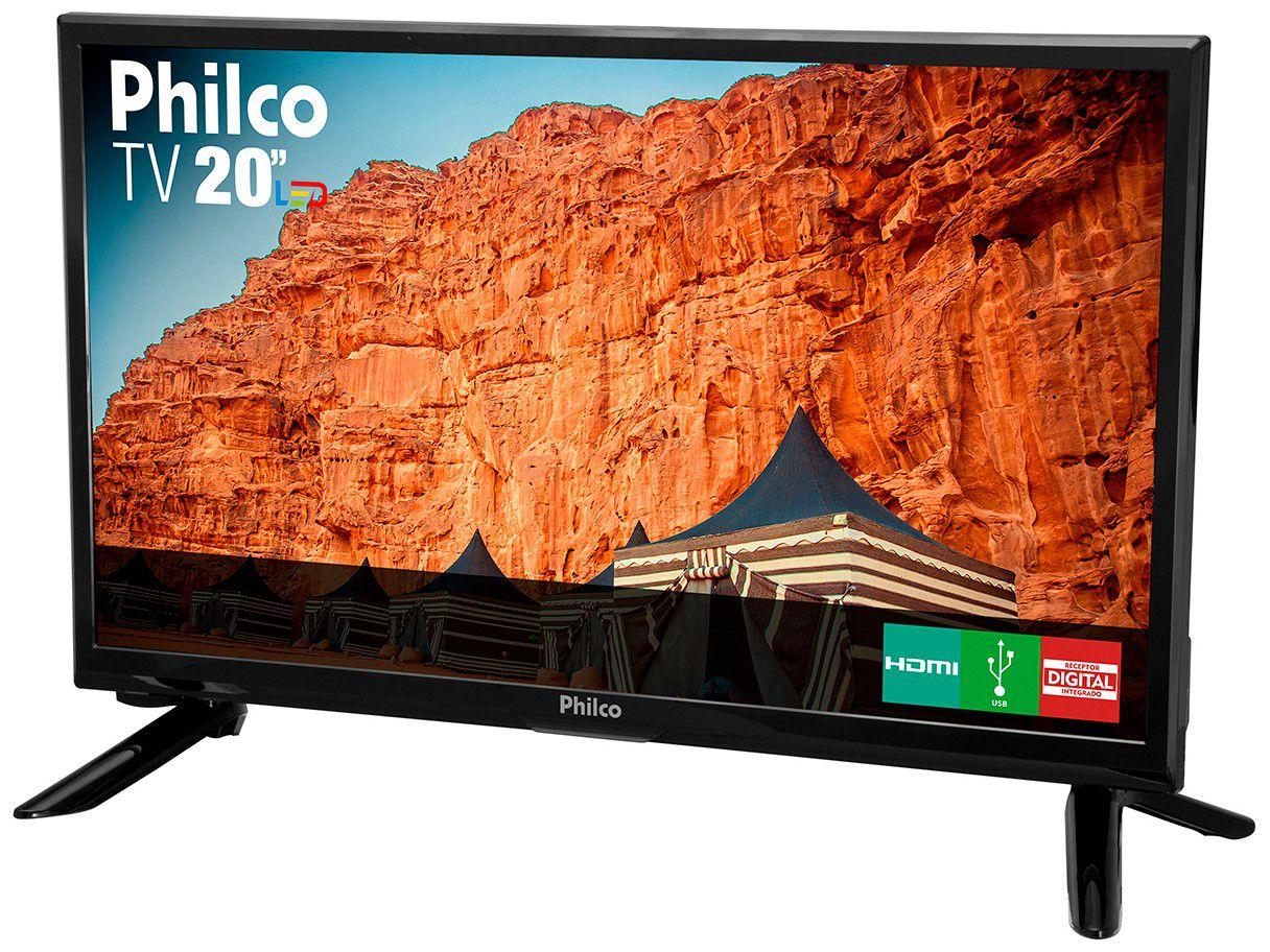 TV LED 20” Philco PH20M91D Conversor Digital 1 HDMI 1 USB