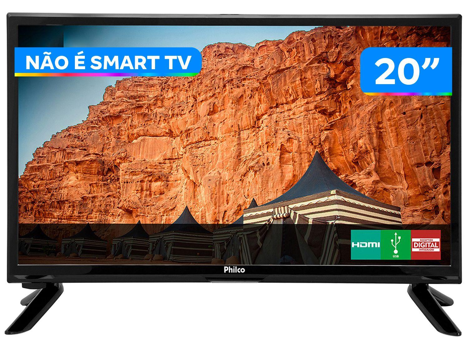 TV LED 20” Philco PH20M91D Conversor Digital 1 HDMI 1 USB