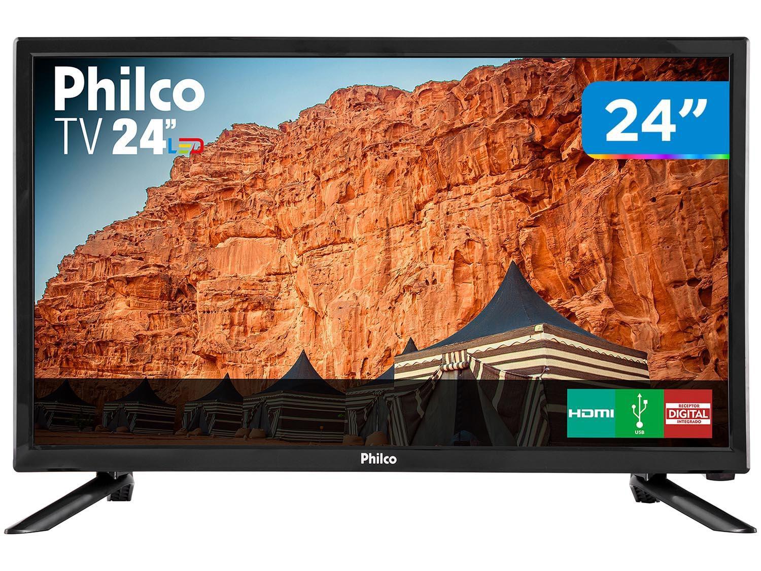 TV LED 24” Philco PH24N91D - 1 HDMI 1 USB - Tv Led - Magazine Luiza
