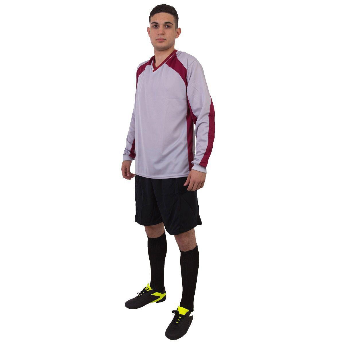 Uniforme Completo Milan 18 de Linha e 2 Goleiros Ref 9763 - Play Fair ...