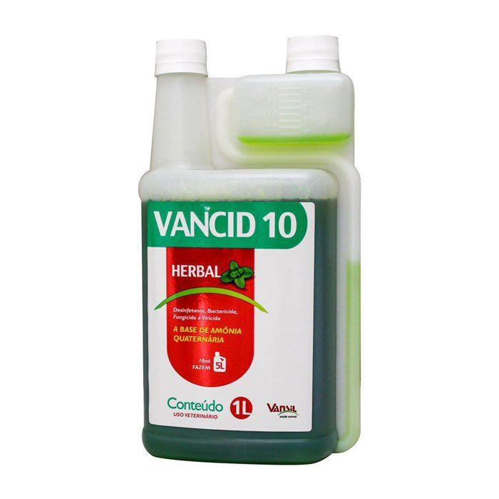 Vancid 10% Herbal Vansil 1L - Desinfetante e Eliminador de Odores ...