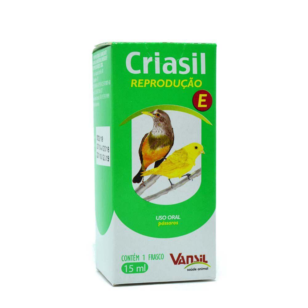 Vansil Criasil E 15ml - Vitamina E para Pássaros - Farmácia Pet ...