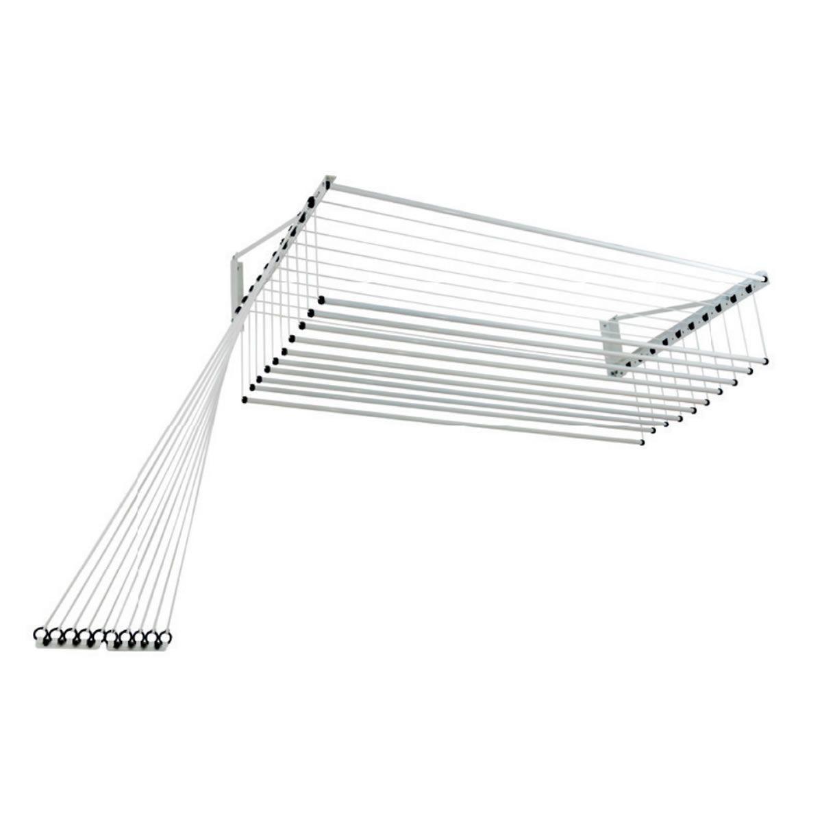 Varal de Teto Individual 10 Varetas Branco 1 metro Maxeb - Varal ...