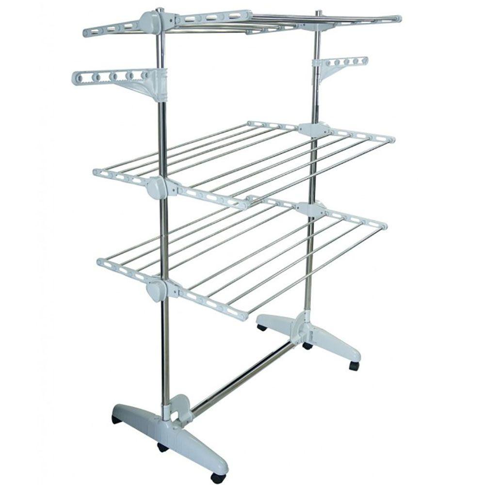 Varal Vertical Megavaral de Chão Dobrável 3 Andares Inox 323 - Lorben ...