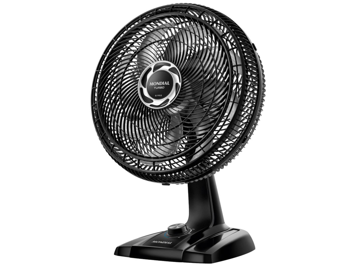 Ventilador de Mesa Mondial Turbo NVT-40-8P-B 40cm 8 Pás 3 Velocidades ...