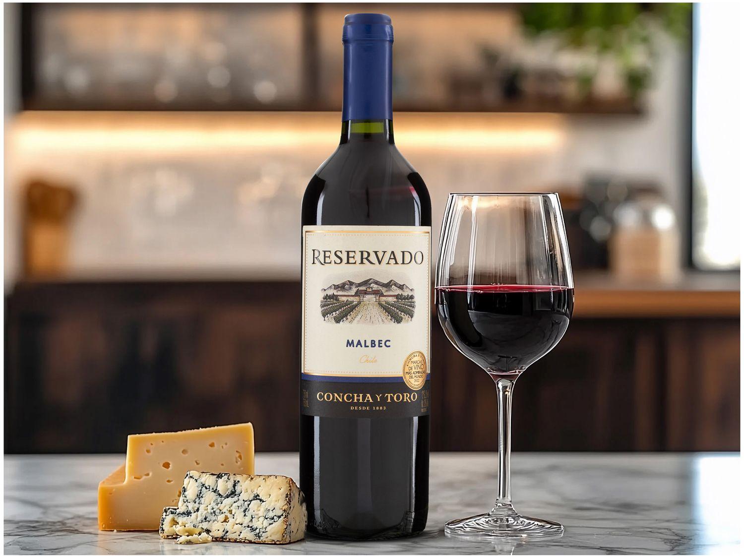 Vinho Tinto Seco Concha y Toro Malbec Reservado Chile 2022 750ml