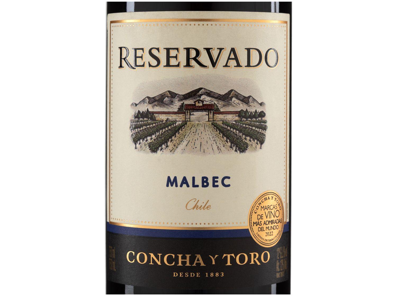 Vinho Tinto Seco Concha y Toro Malbec Reservado