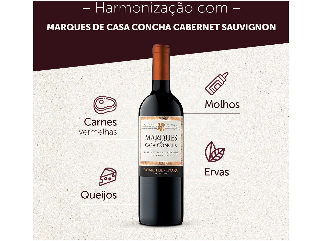 Vinho Tinto Seco Concha y Toro Marques de Casa Concha Chile 2020 750ml