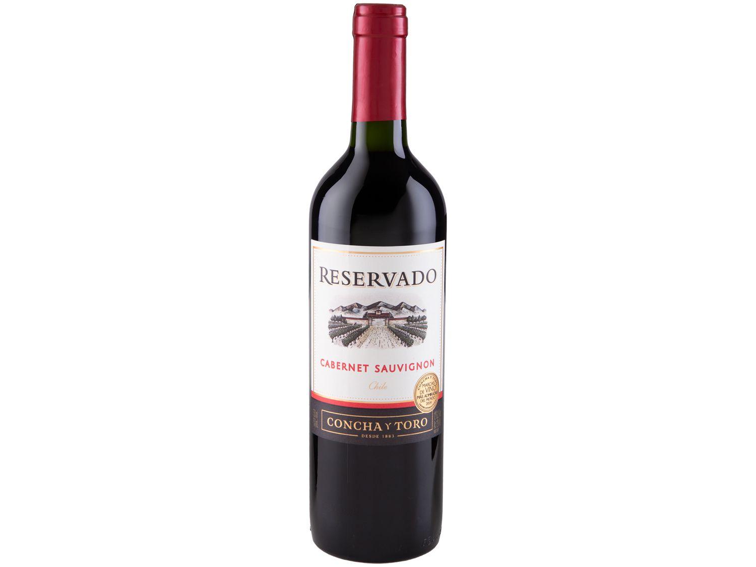 Vinho Tinto Seco Concha y Toro Reservado Cabernet Sauvignon Chile 750ml ...