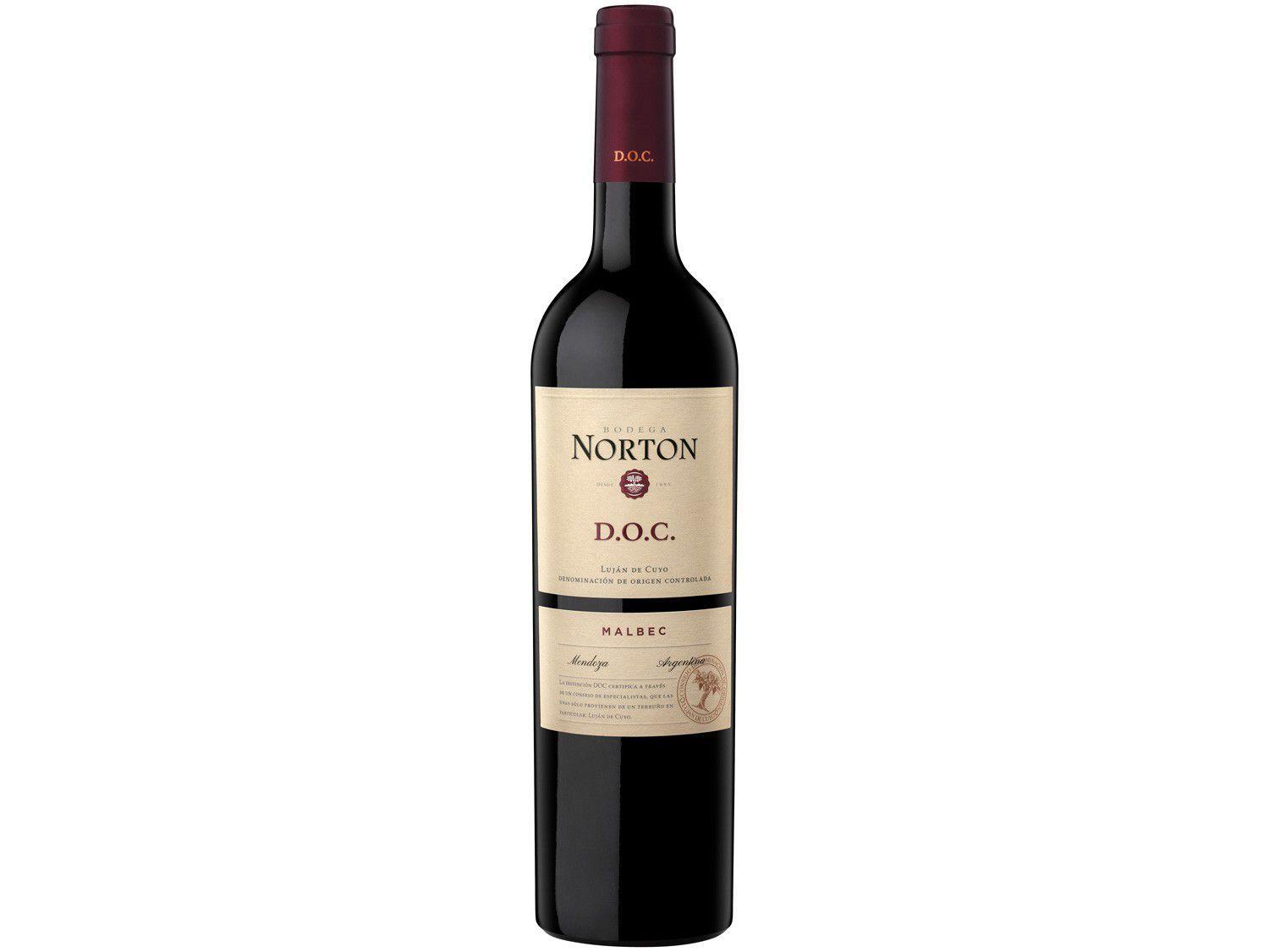 Vinho Tinto Seco Norton D.O.C. Malbec Argentina 750ml
