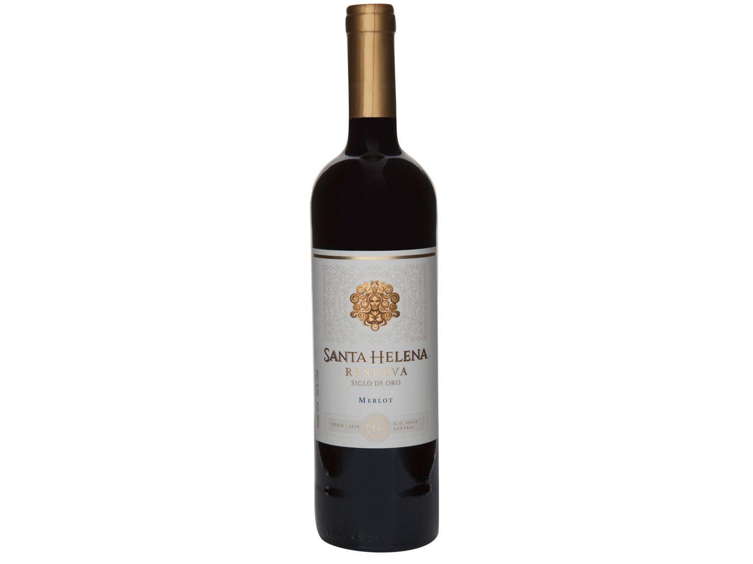 Vinho Tinto Seco Santa Helena Reserva Siglo De Oro Merlot Chile 2018 750ml