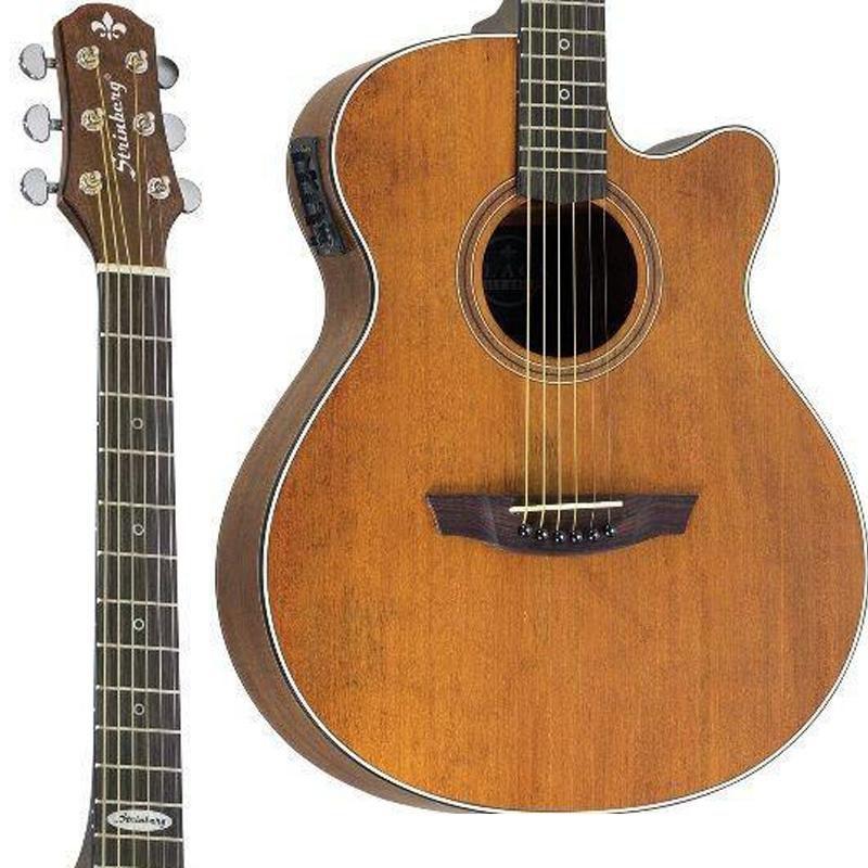 Violão Elétrico Strinberg SA200C SMS Marrom + Capa + Correia - Violão ...