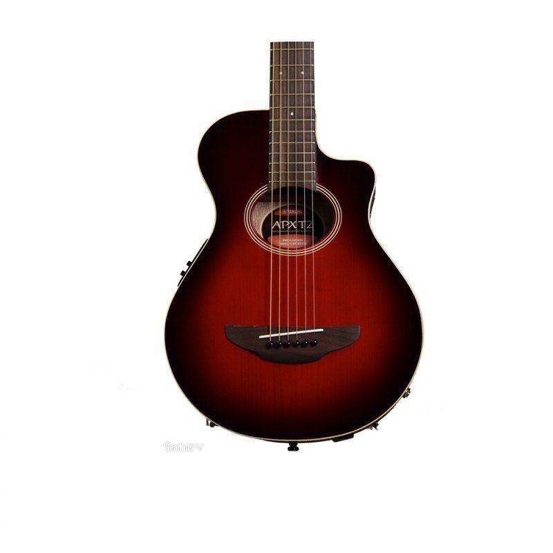 Violão Eletroacústico Yamaha APXT2 DRB Dark Red Burst com 6 Cordas em ...