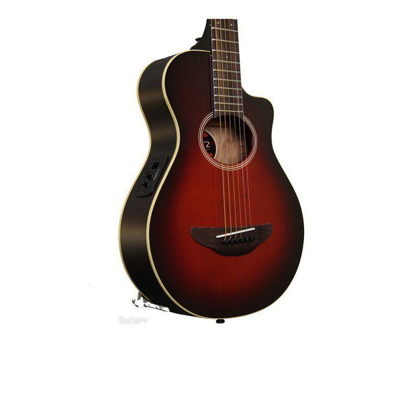 Violão Eletroacústico Yamaha APXT2 DRB Dark Red Burst com 6 Cordas em ...
