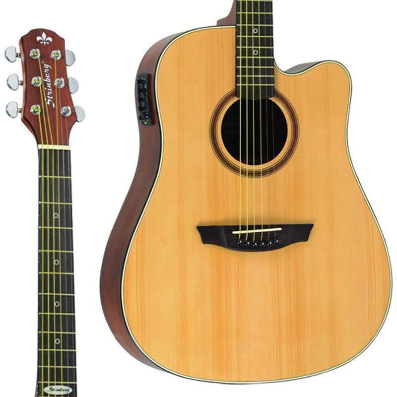 Violão Strinberg SD200C NS Natural Fosco Elétrico + Capa - Violão ...