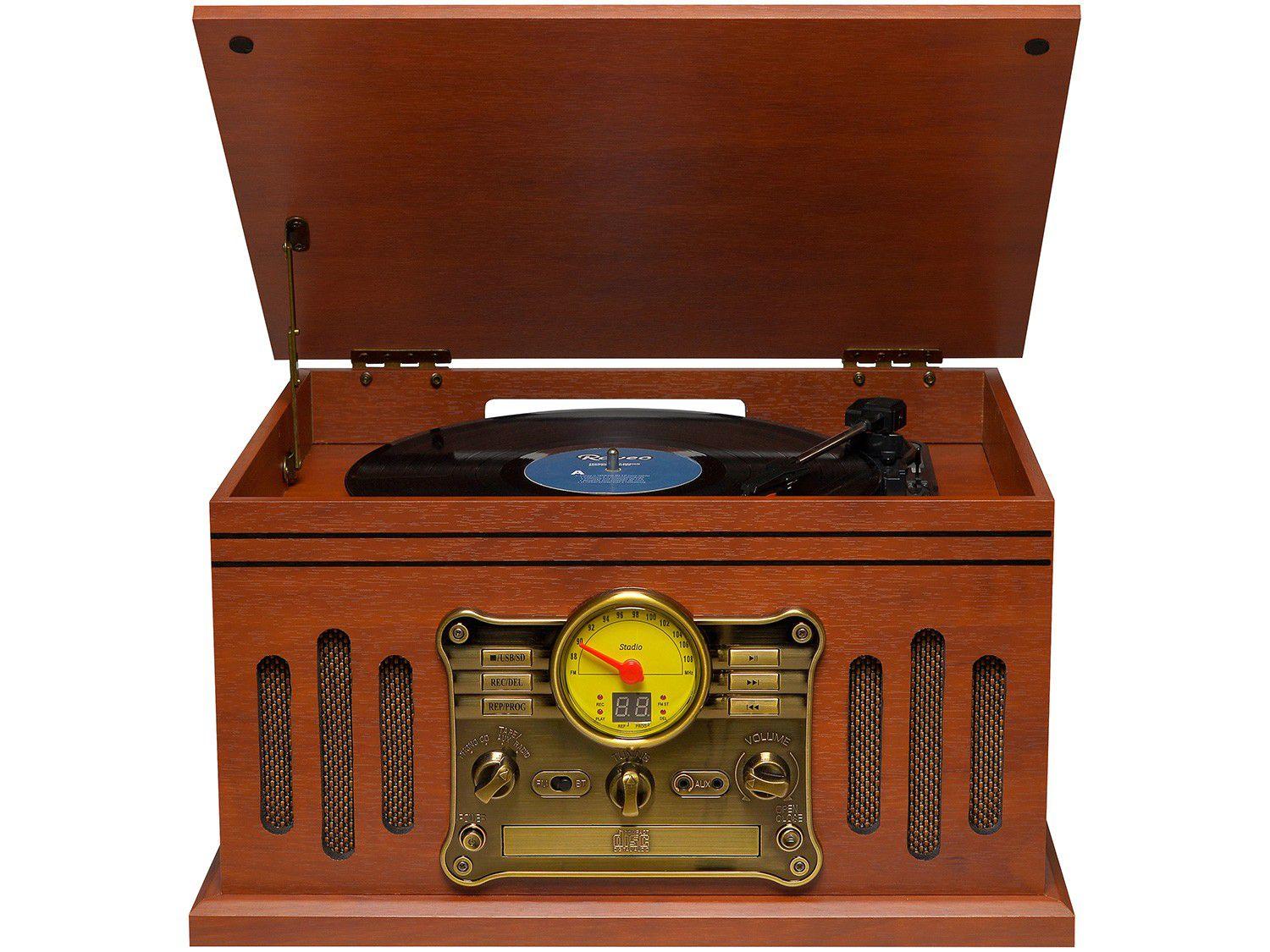 Vitrola Raveo Stadio Bluetooth - CD Player - Vitrola e Toca-Disco ...