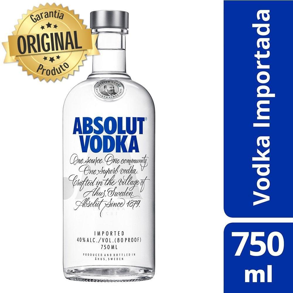 Vodka Absolut 750 ml - Vodka - Magazine Luiza