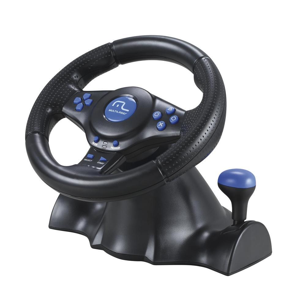 Volante racer 3 em 1 para ps2, ps3 e pc preto - JS073 - Multilaser ...