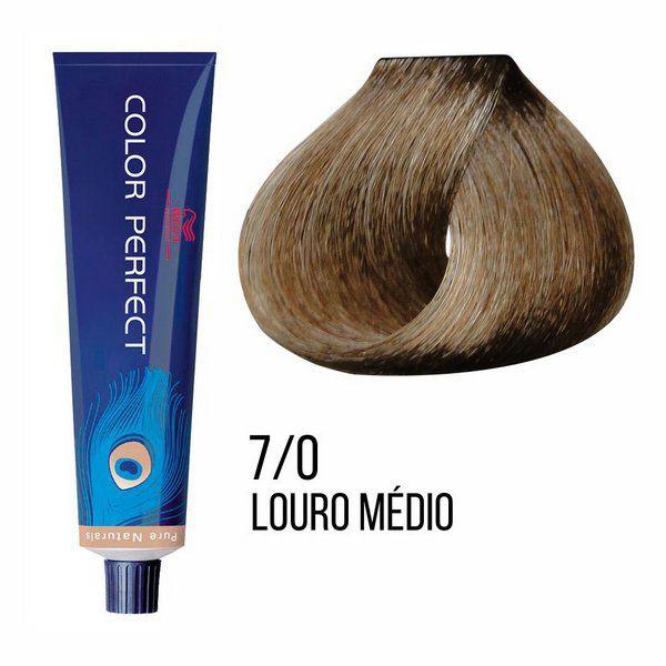 Wella Professionals Color Perfect 7/0 Louro Médio 60ml - Tinta de ...