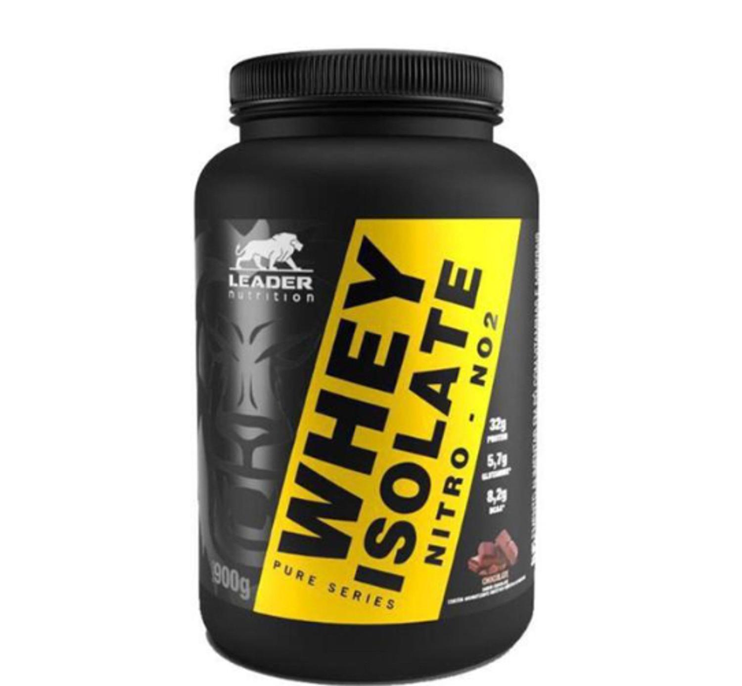 Whey isolado leader Nutrition 900g- chocolate - Whey Protein - Magazine ...