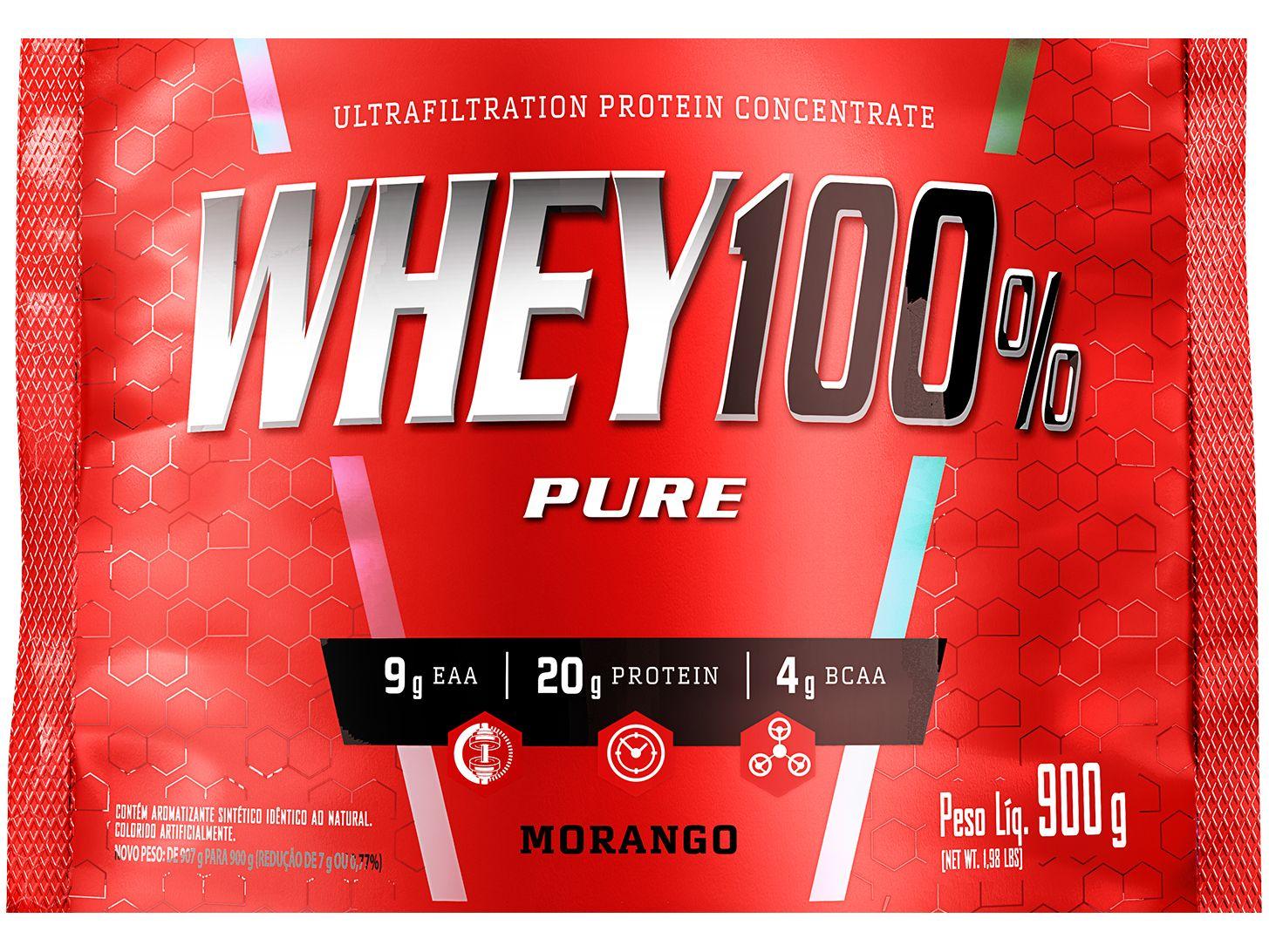 Whey Protein Concentrado Integralmédica 100% Pure - 900g Morango