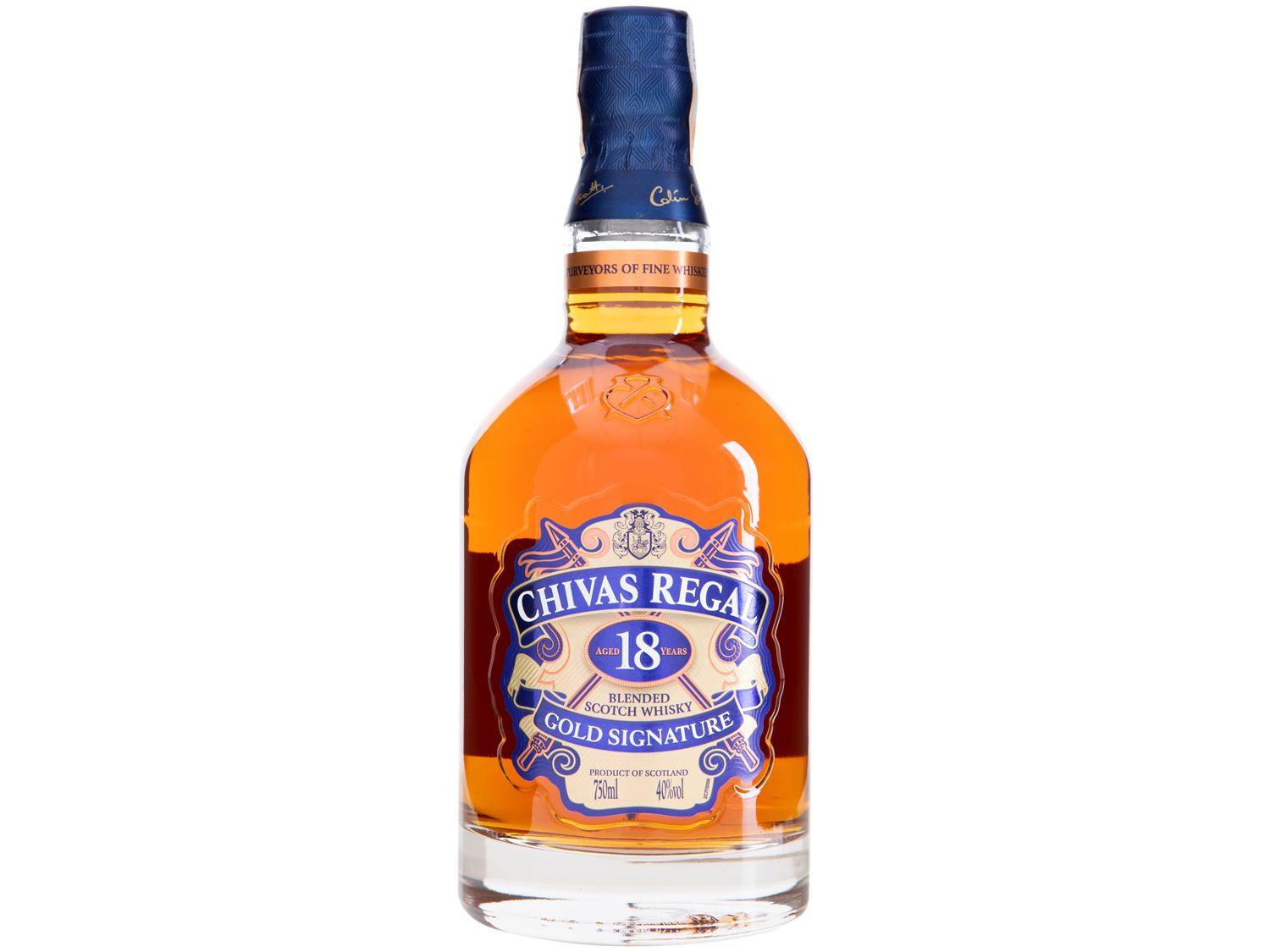 Whisky Chivas Regal 18 anos Blended Escocês 750ml