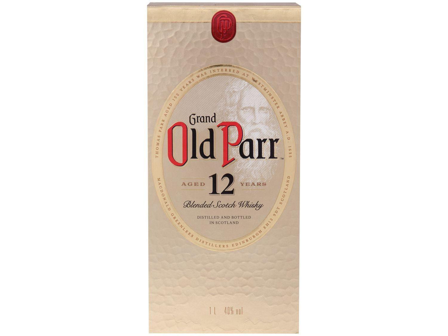 Whisky Old Parr Grand Escocês 12 anos 1L - Whisky - Magazine Luiza