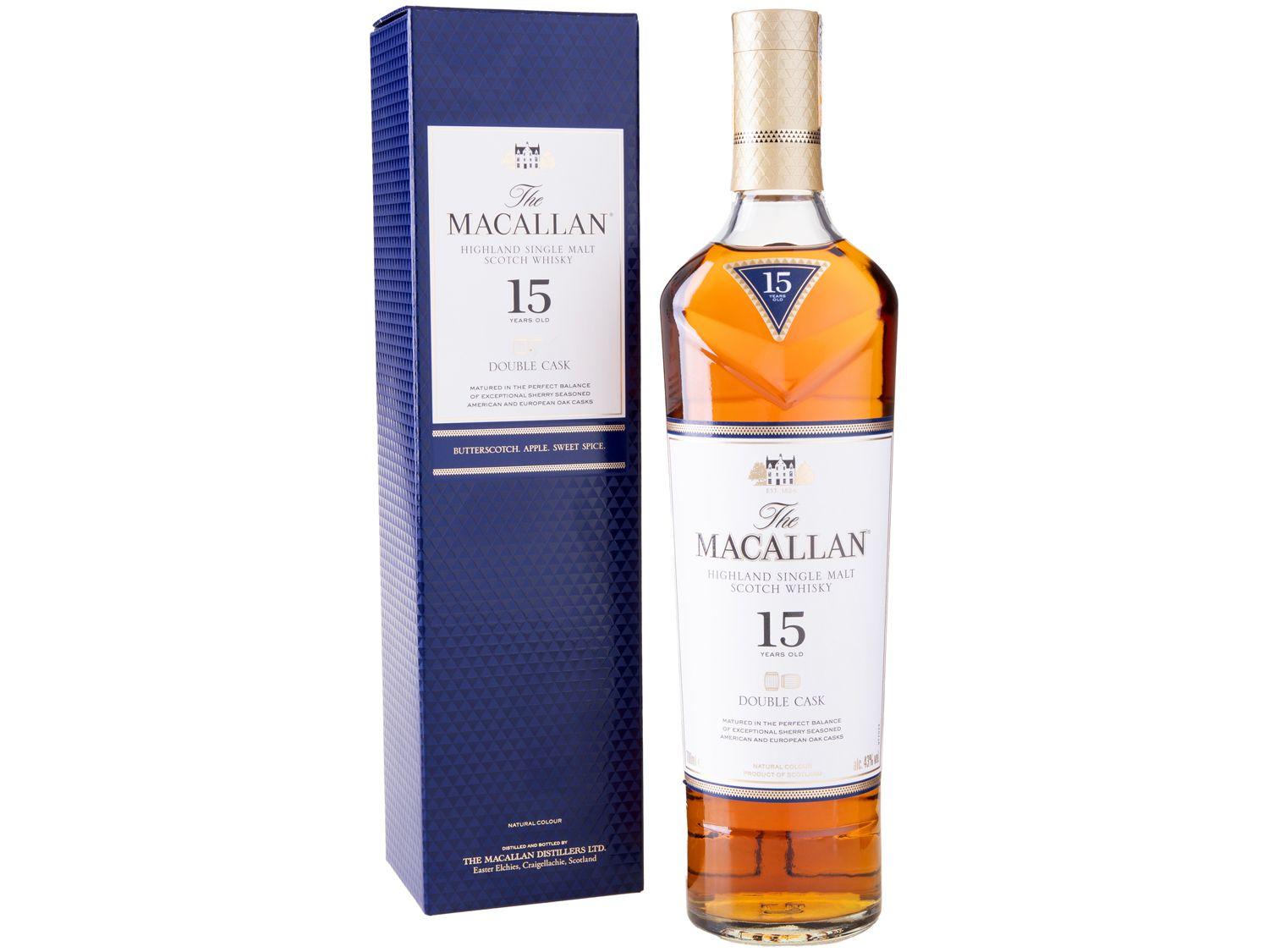 Whisky The Macallan Double Cask Single Malt 15 Anos Escocês 700ml