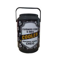 cooler-redondo-estampa-preta-10-litros-com-alca em Promoção no Magazine ...