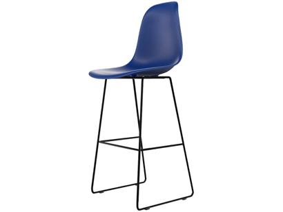 Banqueta Alta Azul Bic Empório Tiffany Eames Quad