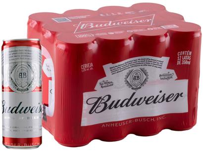 Cerveja Budweiser American Lager 12 Unidades