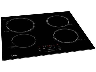 Cooktop 4 Bocas Midea Indução Vitrocerâmico Acendimento Automático