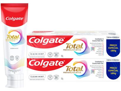 Creme Dental Colgate Total 12 Clean Mint 180g 2 Unidades
