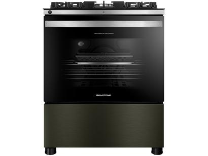 Fogão 5 Bocas Brastemp Preto Eclipse Collection BFS5LAP