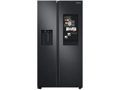 Geladeira/Refrigerador Samsung Smart Side by Side Black Inox 608L ...
