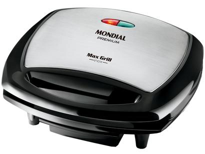Grill Mondial G-07 Max Grill Inox 2 em 1 Retangular Arredondado 1200W ...