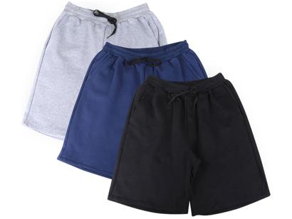 Kit 3 Bermudas Moletom Básica OTN NS0006 - Masculina Masculina