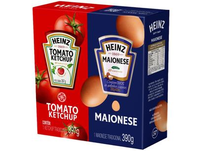 Kit Ketchup 397g e Maionese 390g Heinz Tradicional