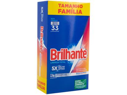 Sabão em Pó Concentrado Brilhante Lava Roupas - 2,2kg 1