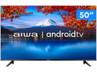 Smart TV 50” 4K D-LED AIWA VA Wi-Fi Bluetooth Google Assistente 3 HDMI ...