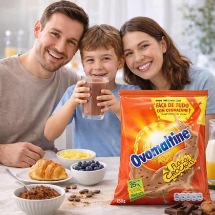 Achocolatado ovomaltine pacote 750g sabor inconfundível e textura ...