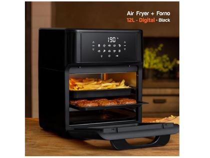 Air Fryer Mondial Forno Oven AFON-12L-FB Preta 12L - Fritadeira sem ...