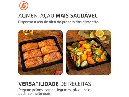 Air Fryer Mondial Forno Oven AFON-12L-FB Preta 12L - Fritadeira sem ...