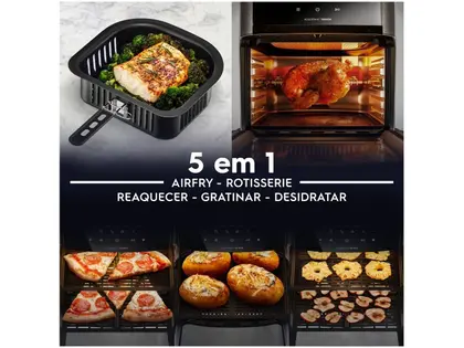 Air Fryer Oven Electrolux EAF90 Digital Grafite Experience 12L 1700W ...
