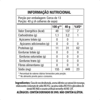 Albumina Desidratada (kit 2x 500g) Morango - Proteína Pura - Proteina ...