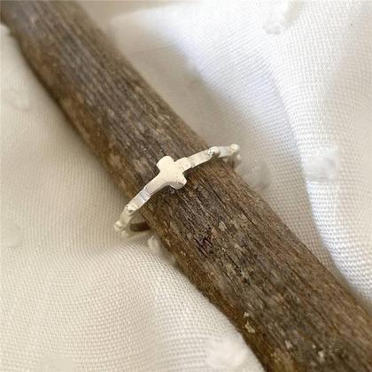 Anel prata 925 terço bolinhas cruz - RICCHEZZA PRATA - Anel - Magazine ...