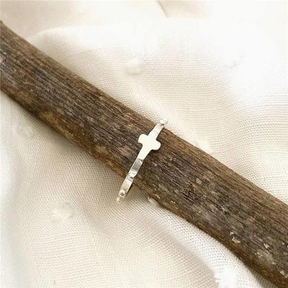 Anel prata 925 terço bolinhas cruz - RICCHEZZA PRATA - Anel - Magazine ...